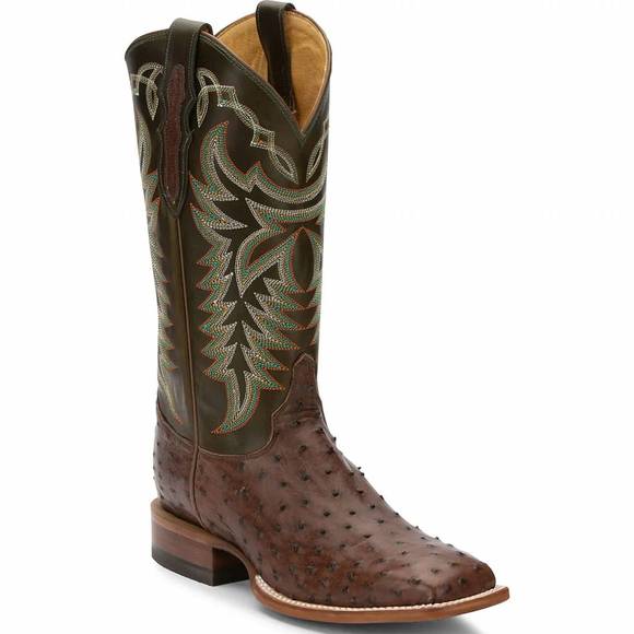 Justin Boots | Shoes | New Justin Mens Pascoe Smooth Ostrich Boot Dmedium Width In Kango Brown ...